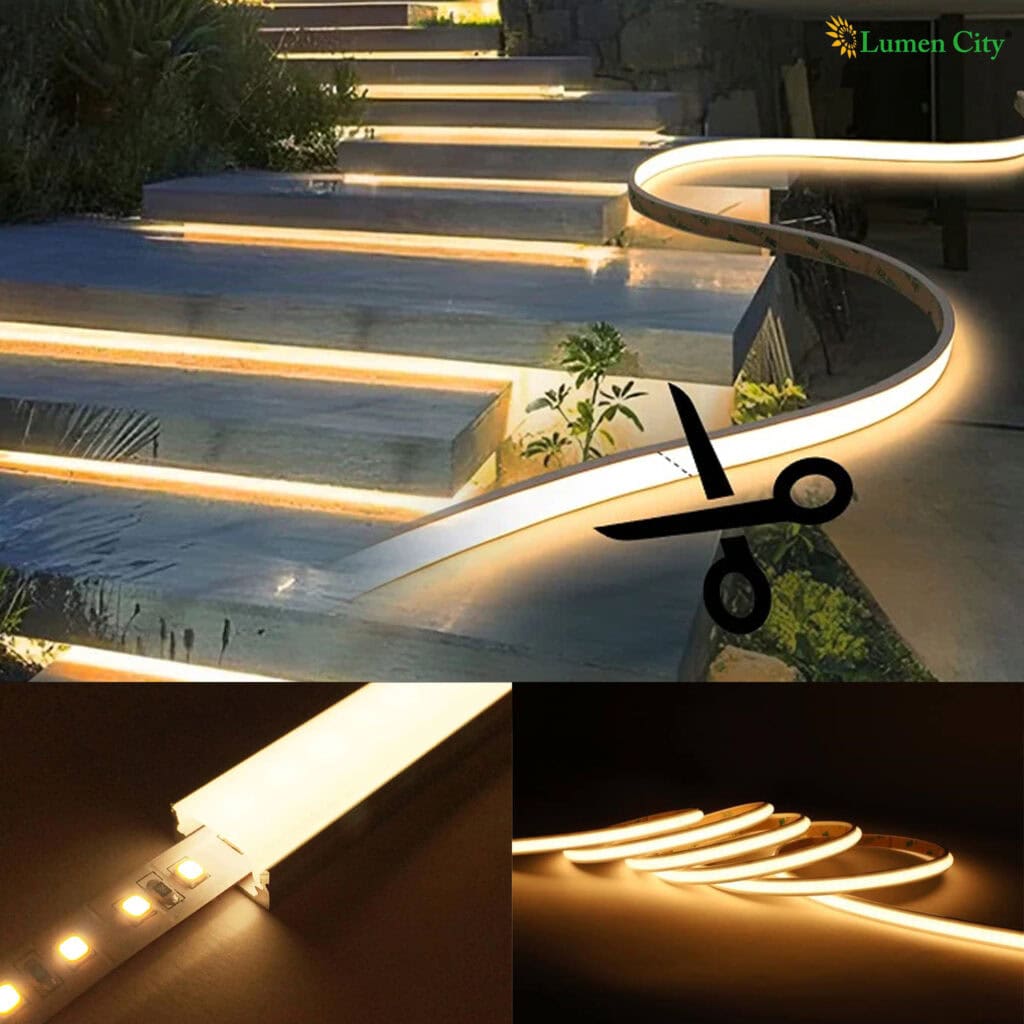 Profile Light | 10 Meter Strip | IP65 Waterproof | 24 Volt - WARM WHITE ...