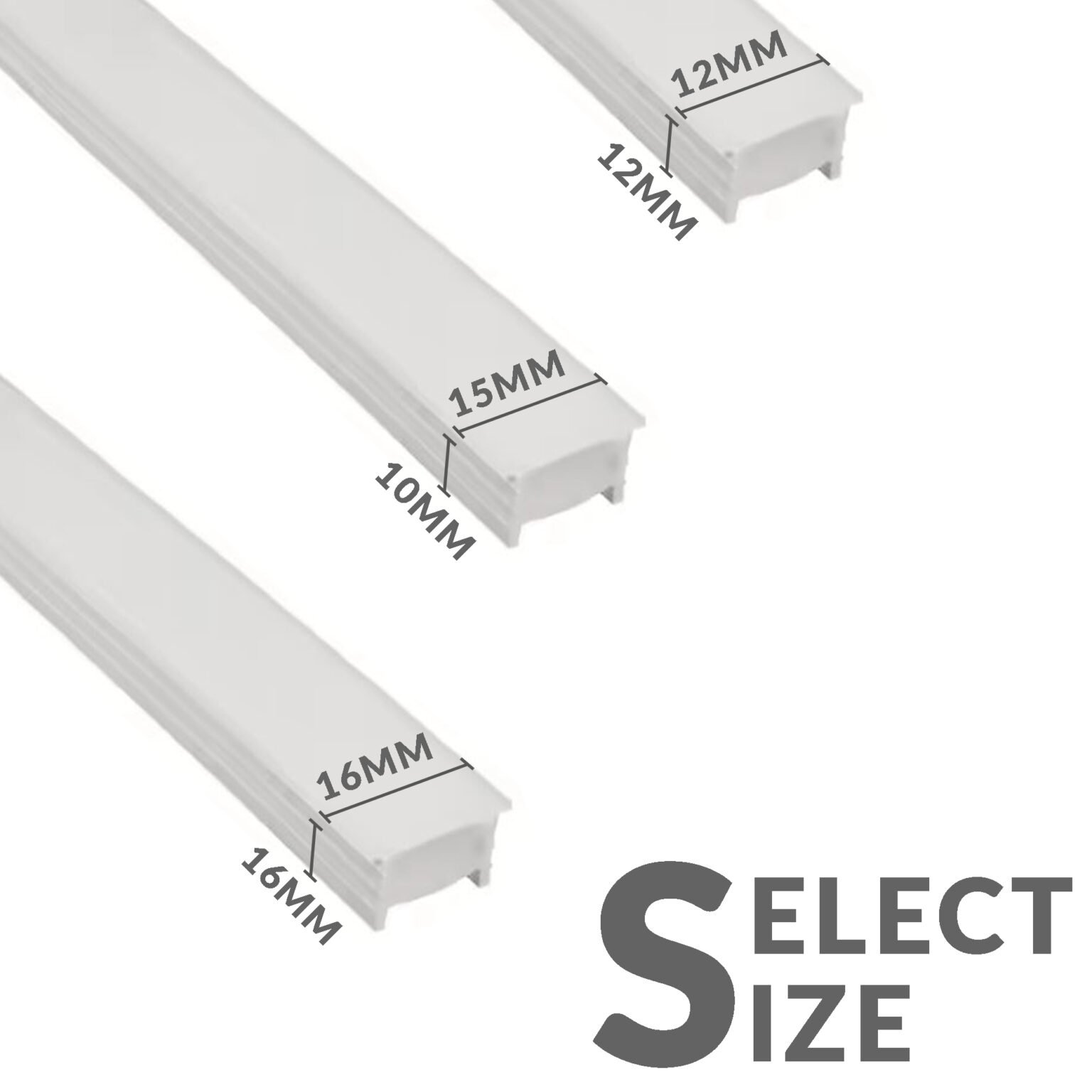 Profile Light | 10 Meter Strip | IP65 Waterproof | 24 Volt - COOL WHITE ...